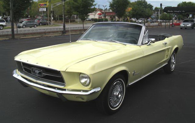 1967 Ford Mustang Convertible Springtime Yellow