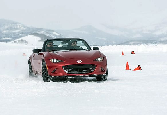 The First Mazda Ice Academy Tested Limits of Winter Driving - eBay ...