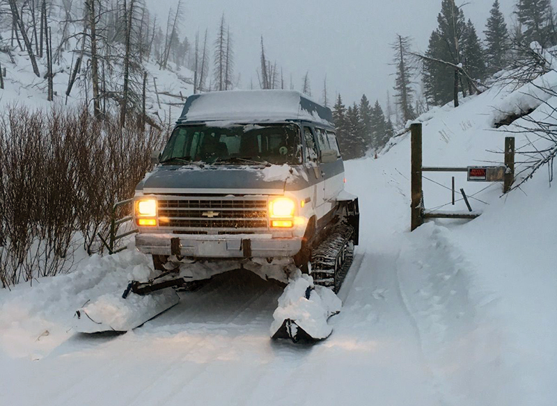 Chevrolet Van Snowcat Conversion Hails from Yellowstone - eBay Motors Blog