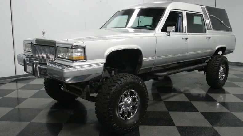 Lifted Hearse: Cadillac Brougham on K10 Truck Base - eBay Motors Blog