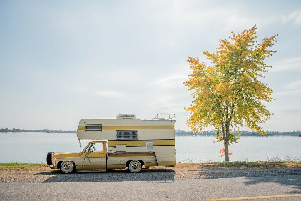 Slammed Chevy C-20 Scottsdale Is Ode to ’70s Truck-Campers - eBay ...