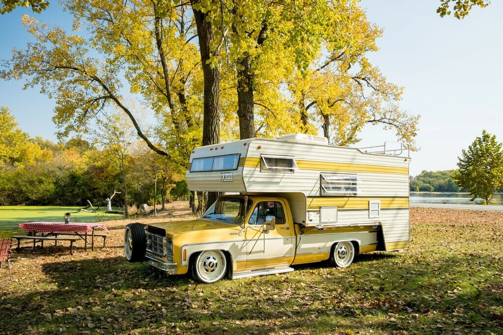 Slammed Chevy C-20 Scottsdale Is Ode to ’70s Truck-Campers - eBay ...