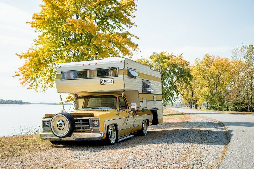 Slammed Chevy C-20 Scottsdale Is Ode to ’70s Truck-Campers - eBay ...