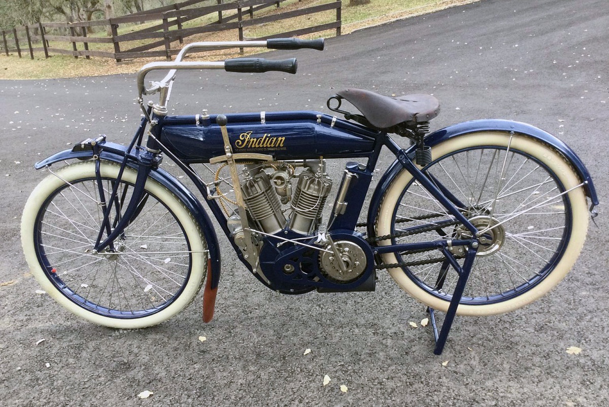 Blue Original 1912 Indian Motorcycle Is a Rare Survivor - eBay Motors Blog