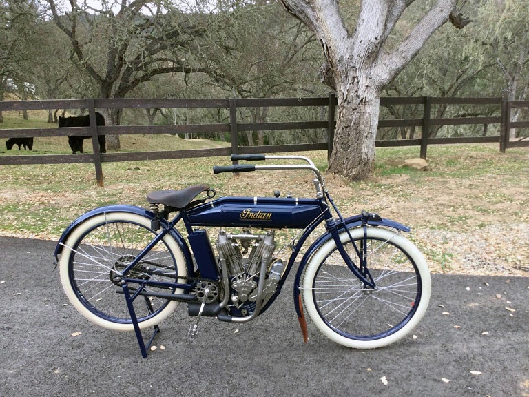 Blue Original 1912 Indian Motorcycle Is a Rare Survivor - eBay Motors Blog