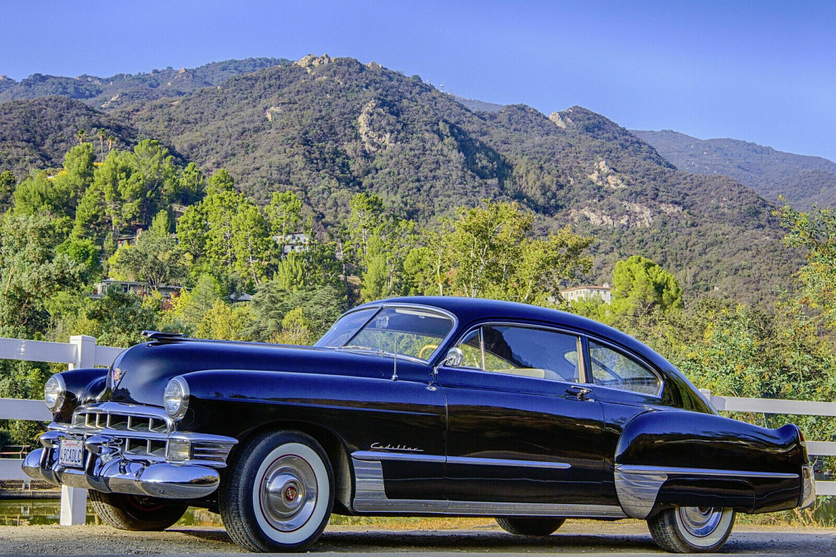 1949 Caddy Series 62 Makes Slick Black-on-Black Custom Fastback - eBay ...