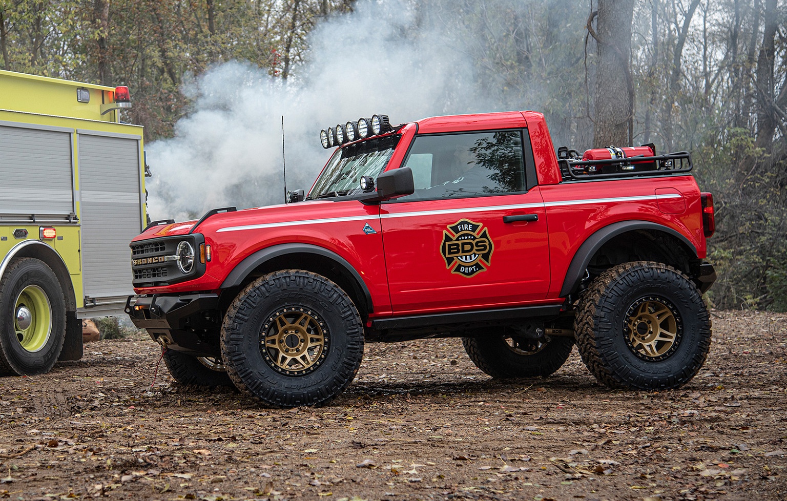 Sirens Blasting: Fire-Commando Bronco Pick-up Debuts at SEMA - eBay ...