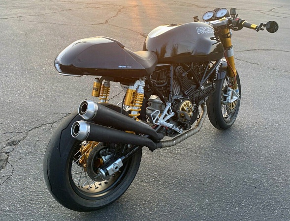 A Golden Modern Retro '07 Ducati Sport 1000 - eBay Motors Blog