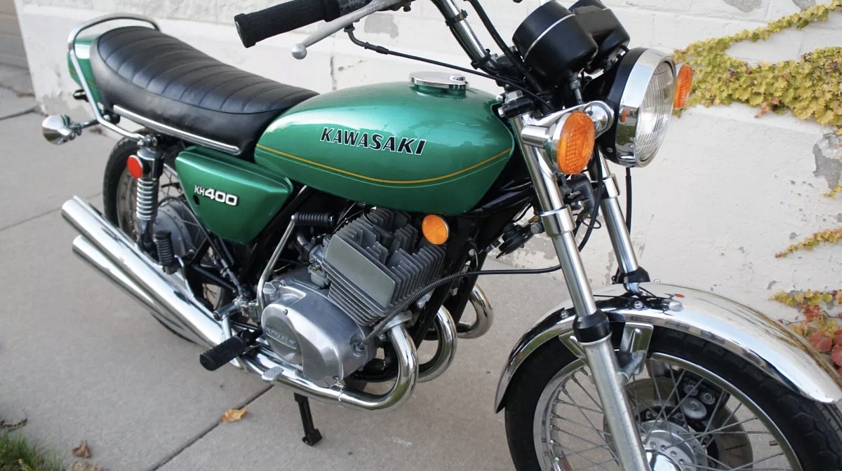 (Almost) Brand New 1977 Kawasaki KH400 - eBay Motors Blog