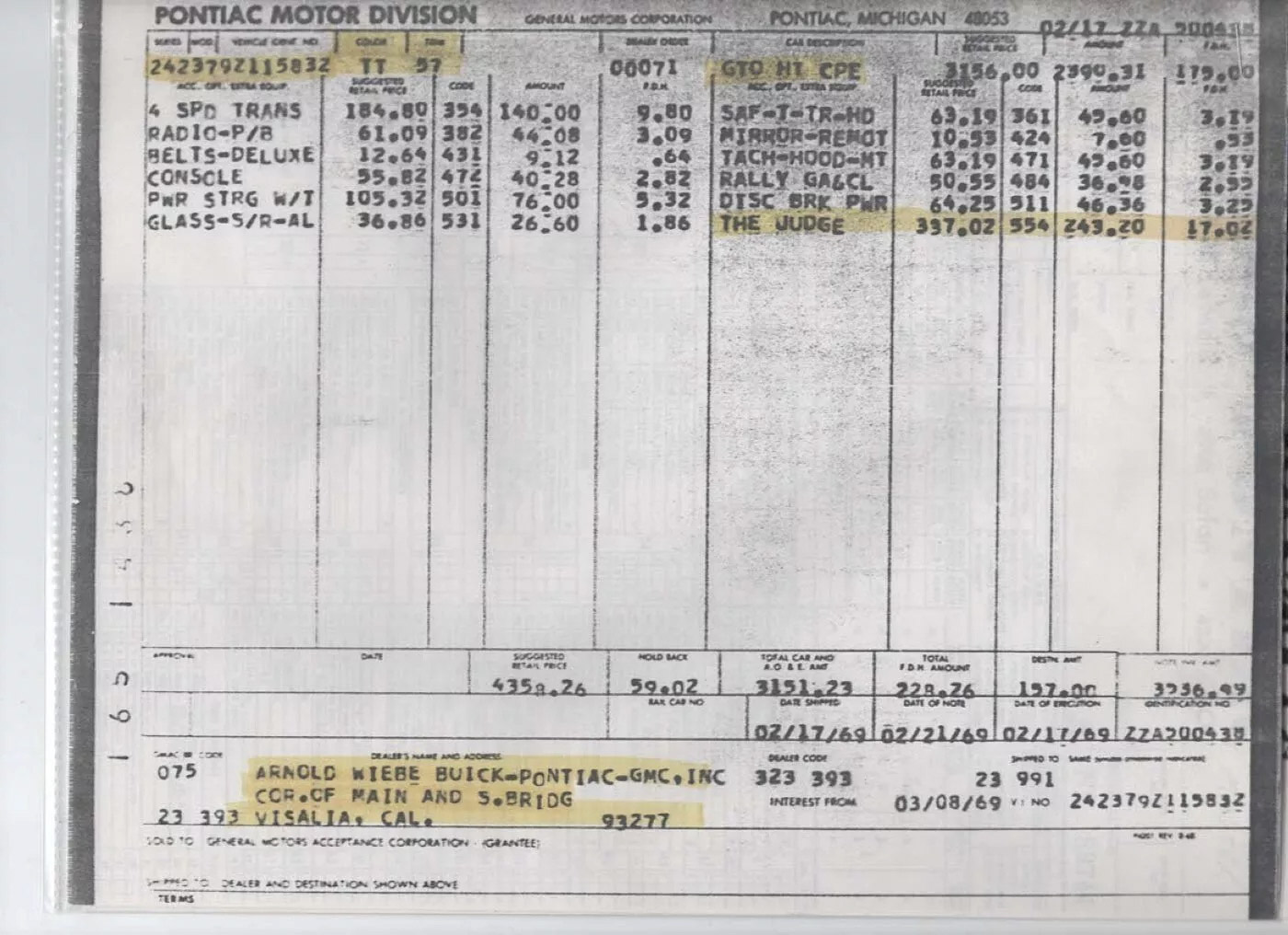 1969 Pontiac GTO Judge Was Designed To Be Outrageous - eBay Motors Blog
