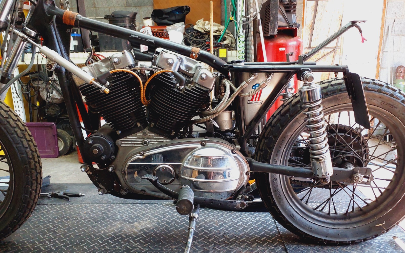 1970s Mods Give This Harley-Davidson Sportster XLCH Flat-Track Attitude ...