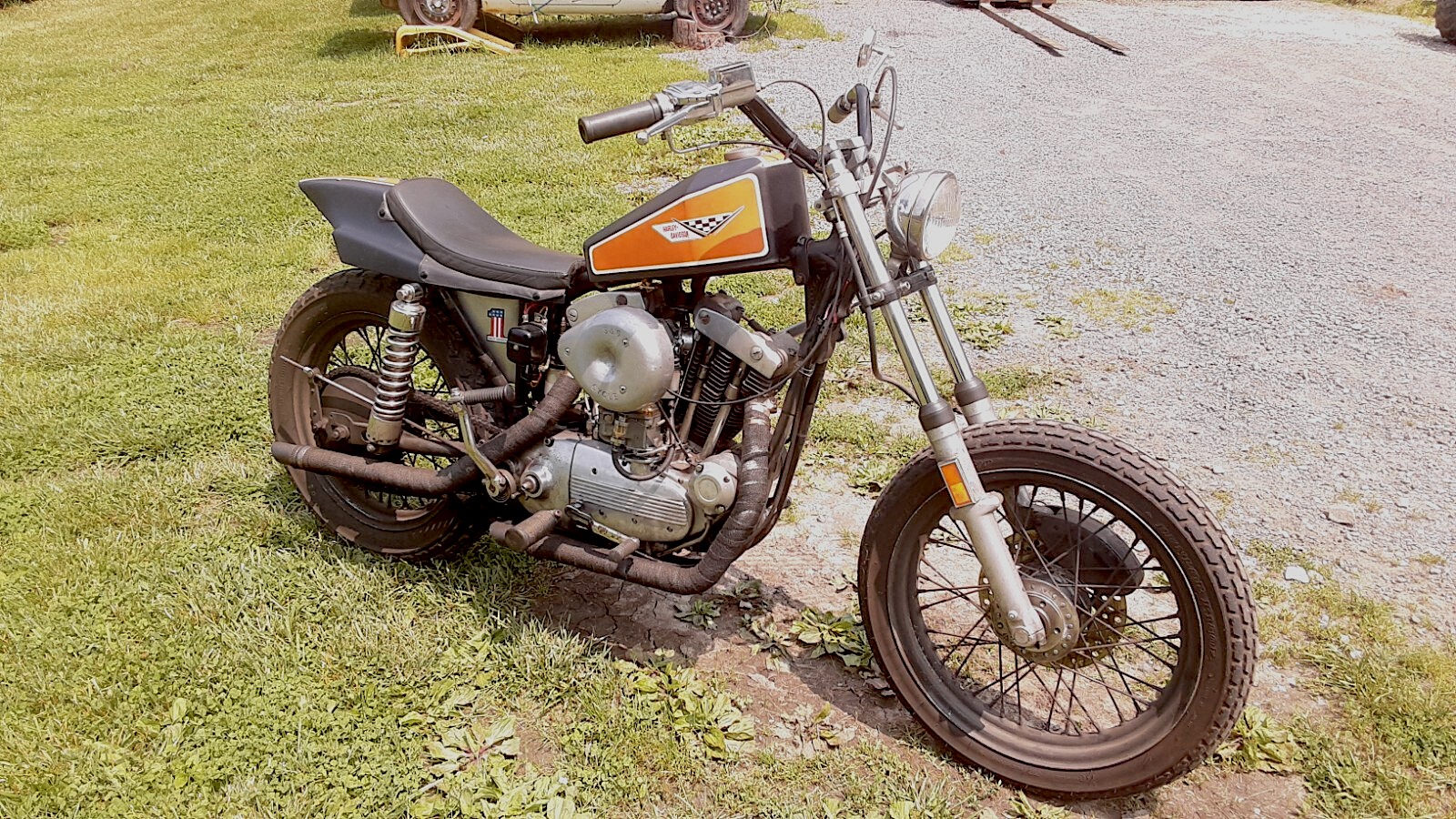 1970s Mods Give This Harley-Davidson Sportster XLCH Flat-Track Attitude - eBay Motors Blog
